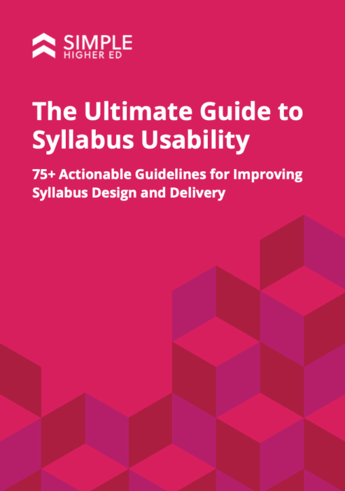 The Ultimate Guide To Syllabus Usability - Simple Higher Ed